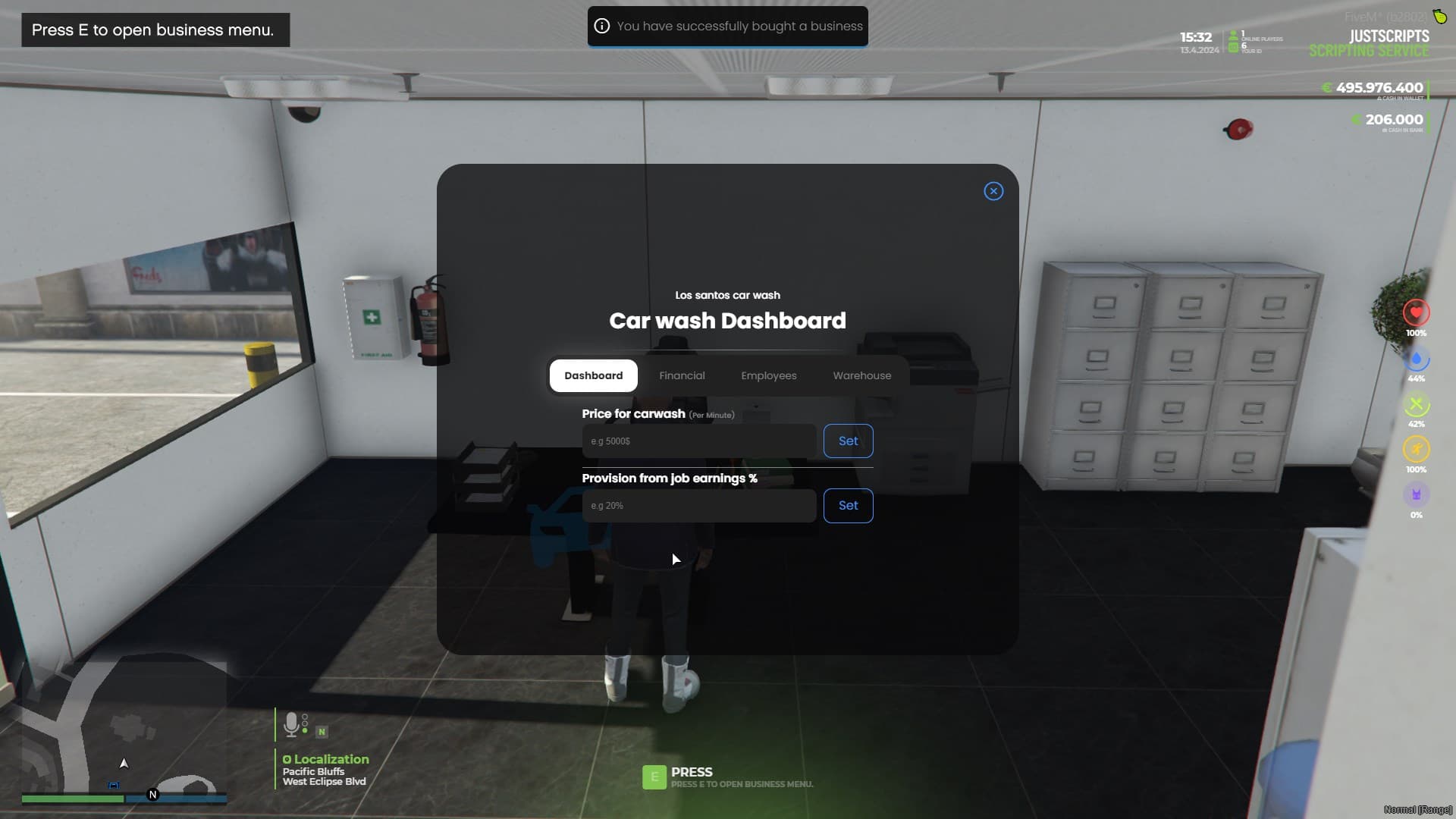 JustScripts | Just Car Wash - FiveM Car washing job