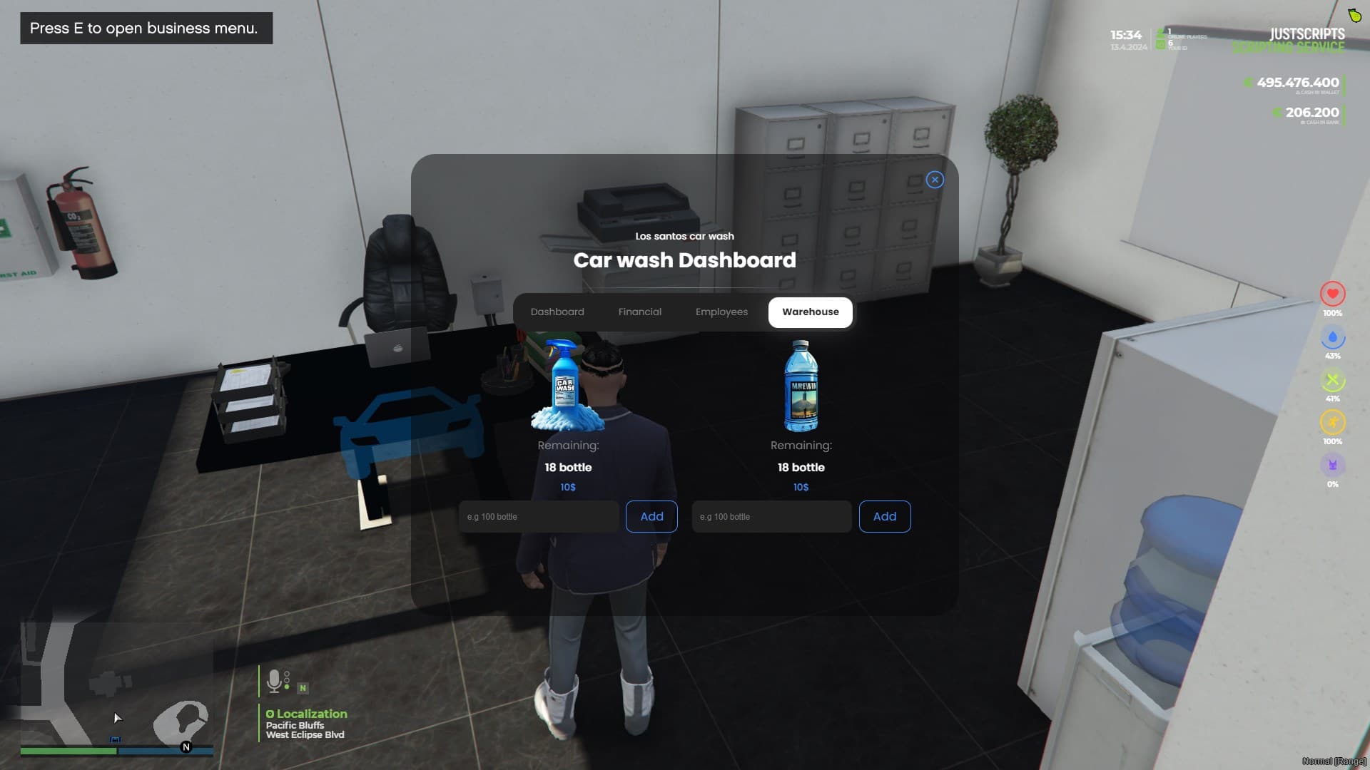 JustScripts | Just Car Wash - FiveM Car washing job