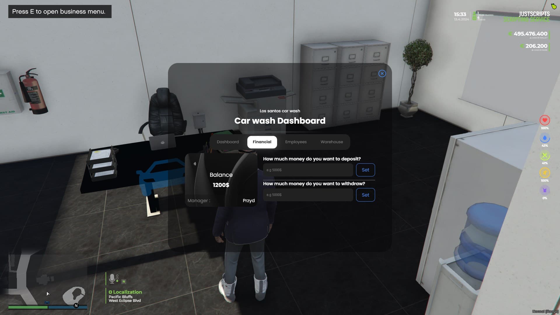 JustScripts | Just Car Wash - FiveM Car washing job