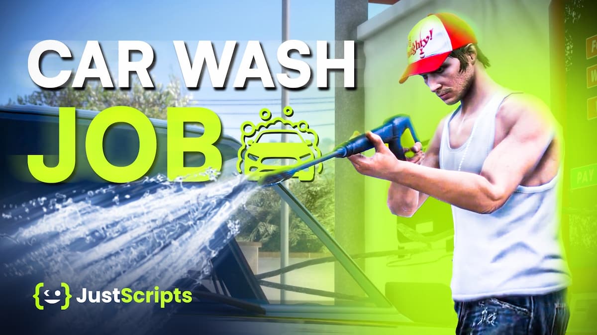 JustScripts | Just Car Wash - FiveM Car washing job