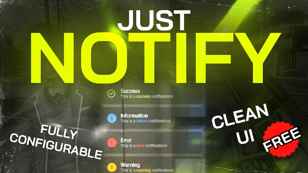 JustScripts | Just Notify - Free advanced notifications for fivem server